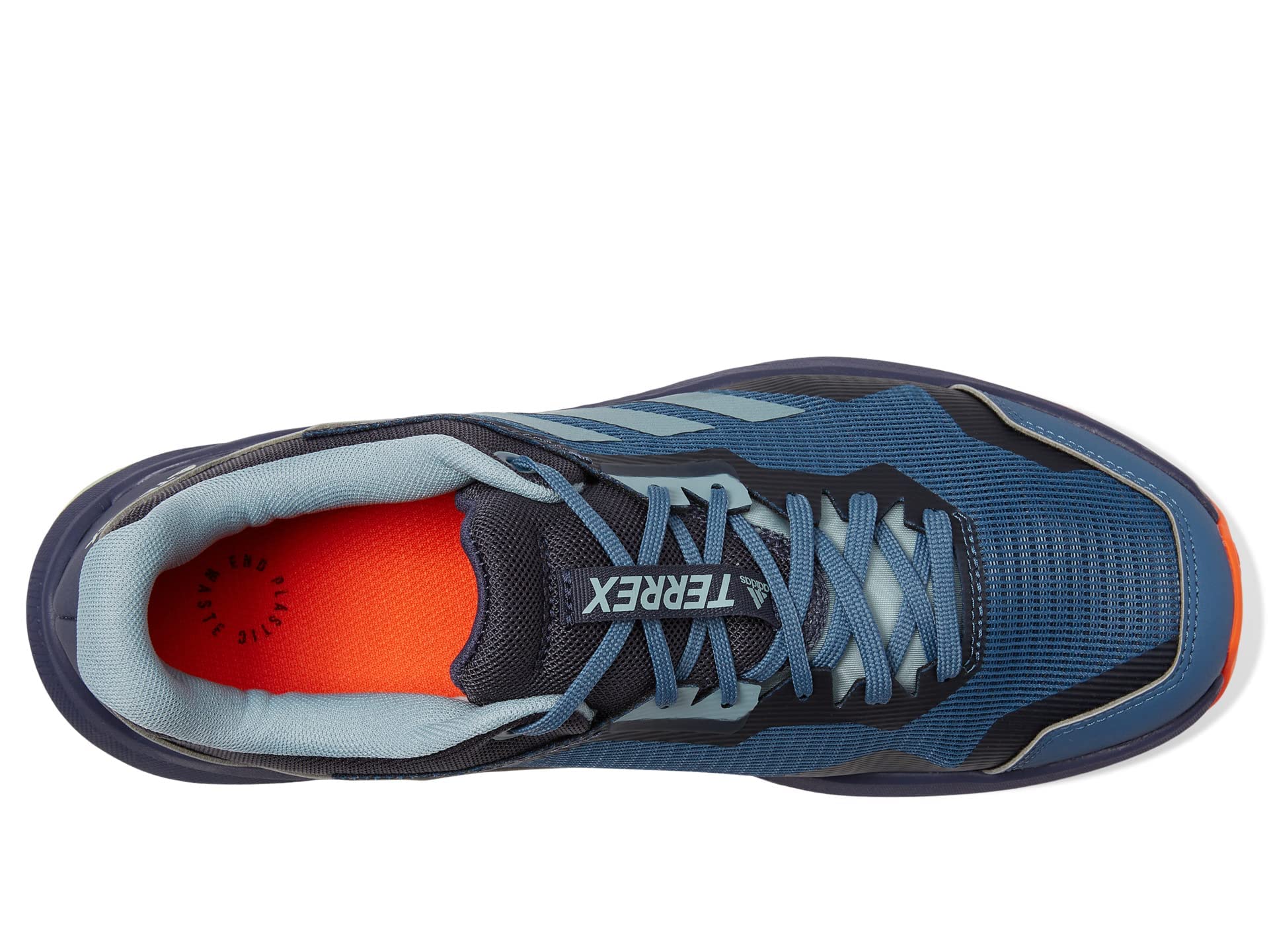 adidas Men's Terrex Trailrider Shoes Trail Running, Wonder Steel/Magic Grey Met/Impact Orange, 11