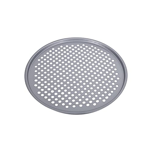 Baker's Secret Nonstick Pizza Crisper for Oven 14", Aluminized Steel Pizza Baking Pan with holes, 2 Layers Non-stick Coating For Easy Release, Dishwasher Safe Baking Supplies - Superb Collection