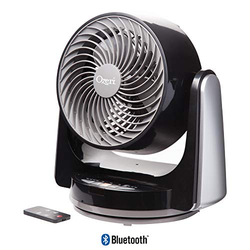 Ozeri Brezza III Dual Oscillating 10" High Velocity Desk Fan with Bluetooth Technology