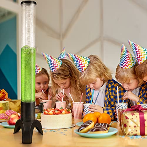 COSYOO Drink Tower, 3L Mimosa Tower Dispenser With Ice Tube and Led Light, Tabletop Beer Dispenser 3.17 Qt./100oz, Ideal for Parties Bars Pubs Restaurants