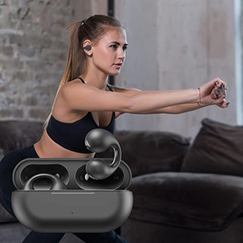Bone Conduction Earbuds, True Wireless Noise Cancelling Earbuds, Touch-Sensitve Earbuds with Type C Charging Port, Ipx4 Waterproof Stereo Earphones, Bluetioth Running Headphones for Workouts & Cycling