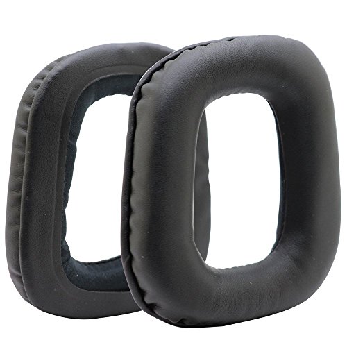 MMOBIEL Ear Pad Compatible with Logitech G35 G930 G430 F430 F450 Headset with Memory Foam Protein Leather (Black)