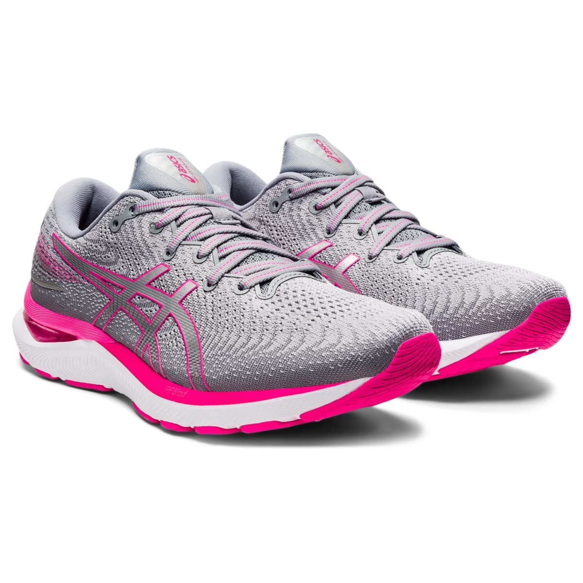 ASICS Women's Gel-Cumulus 24 Running Shoes, 9, Sheet Rock/Pink GLO