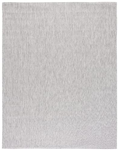 SAFAVIEH Courtyard Collection Area Rug - 10' x 14', Grey & Grey, Indoor/Outdoor & Washable, Ideal for Patio, Backyard, Mudroom (CY8520-36811-10)
