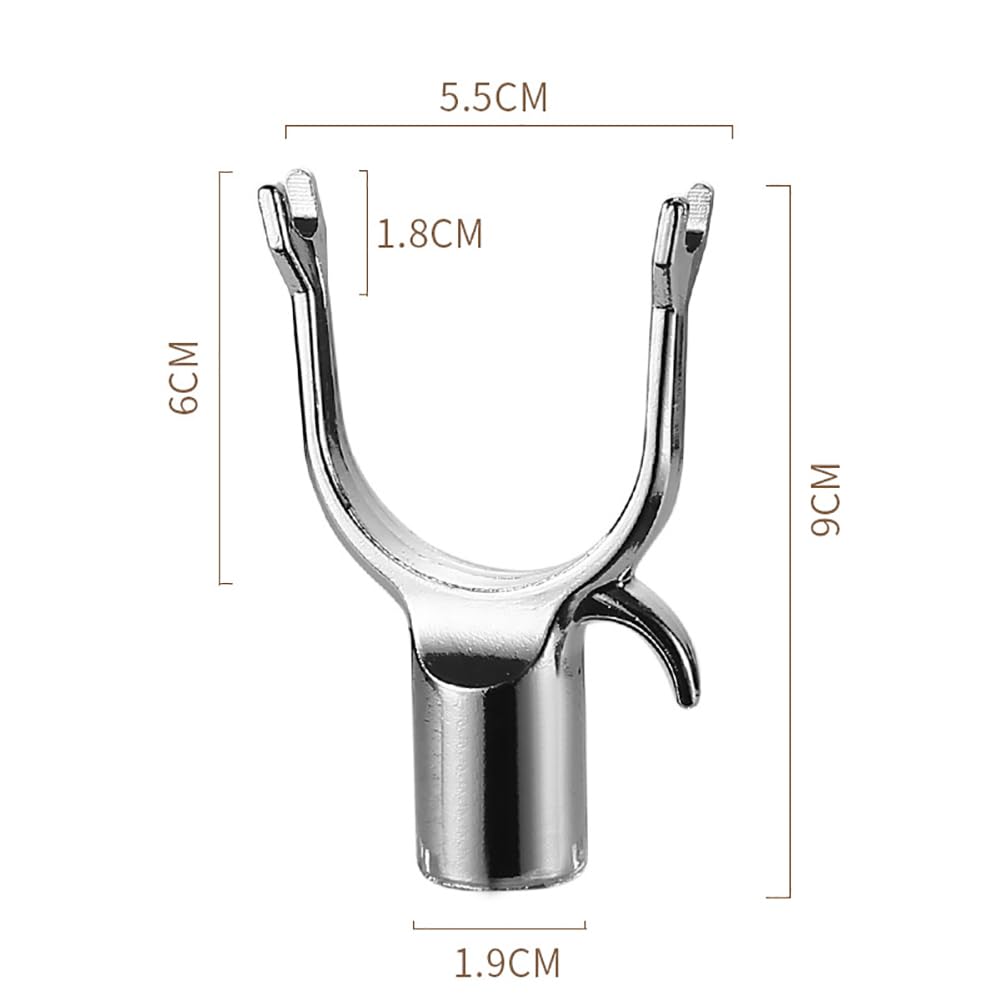 ccHuDE 3 Pcs U Shaped Utility Hooks Clothes Pole Replacement Hooks Drying Pole Forks Clothes Rail Forks for Reach Pole