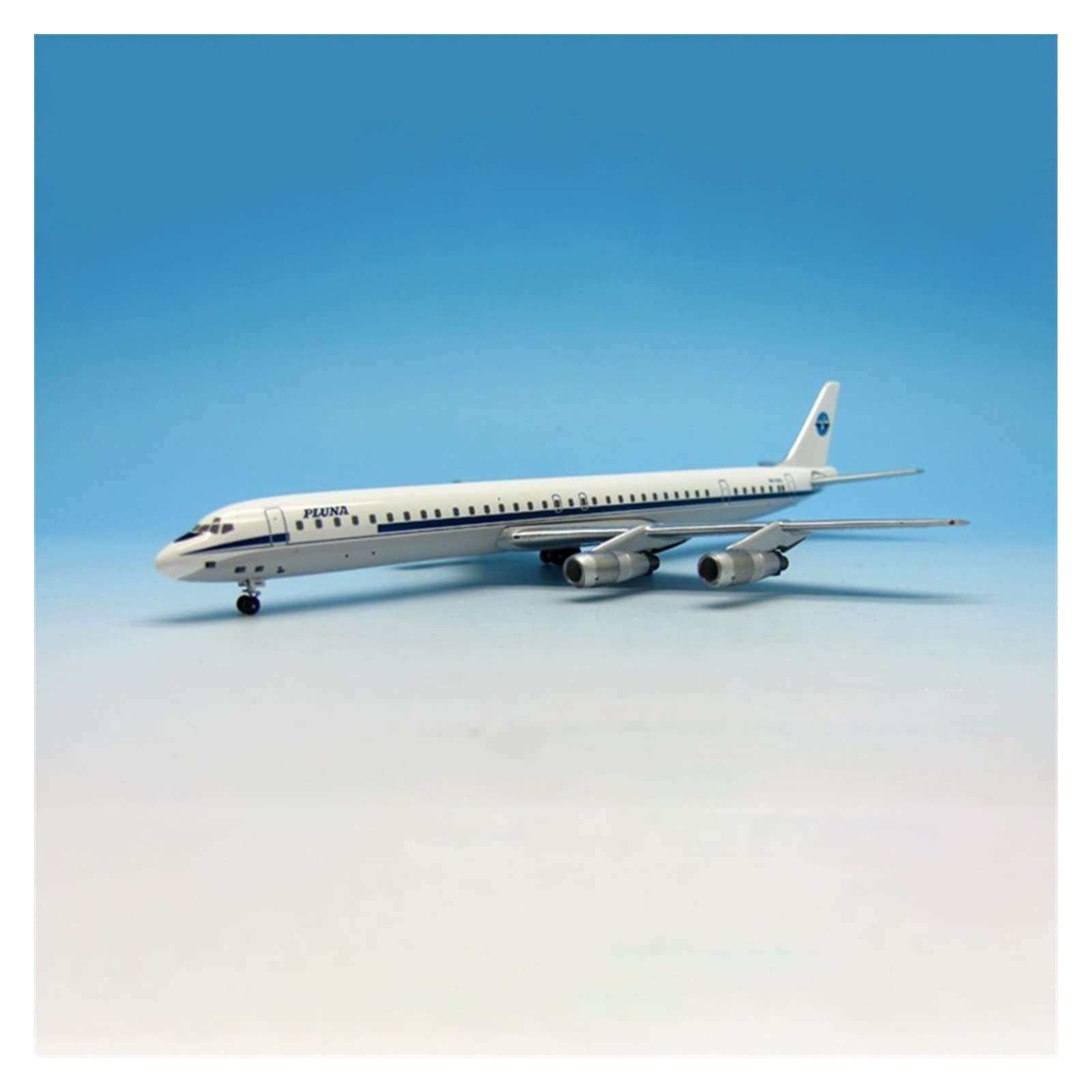 APLIQE Aircraft Models 1:400 for Pluna DC-8-61 5N-HAS Aviation Alloy Aircraft Model Alloy Metal Aircraft Model Birthday Gift Graphic Display