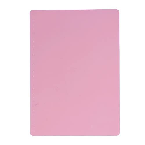 Clip Board, Soft Convenient Clear Clipboard Plastic Easy to Clean for Writing for Drawing(EVA Exam Pad A4-Light Fei Powder)
