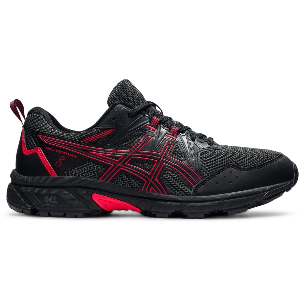 ASICS Men's Gel-Venture 8 Running Shoes, 13, Black/Electric RED