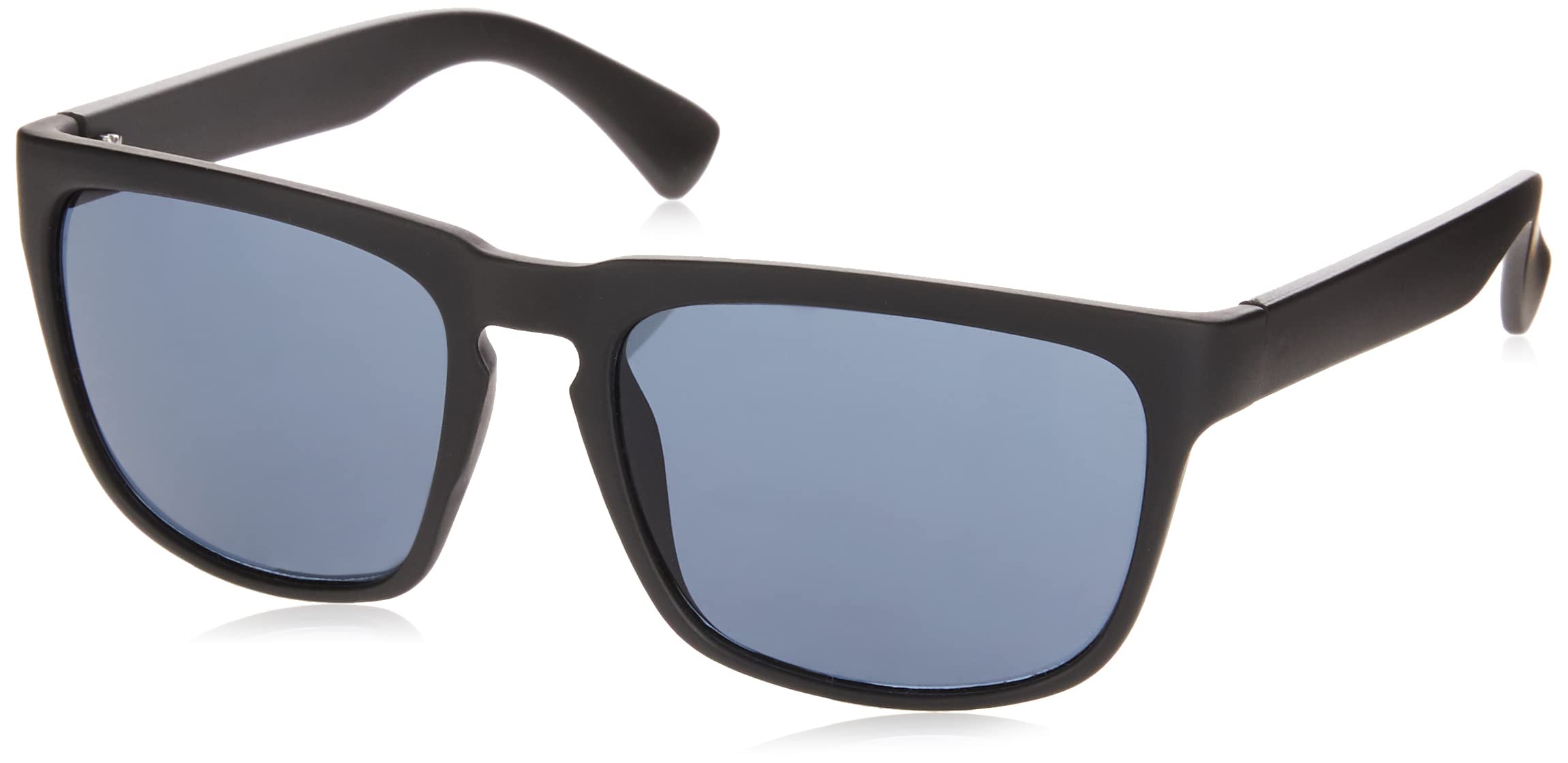 Amazon Essentials Men's Sport Sunglasses Rectangular, Black Smoke Mono, 54