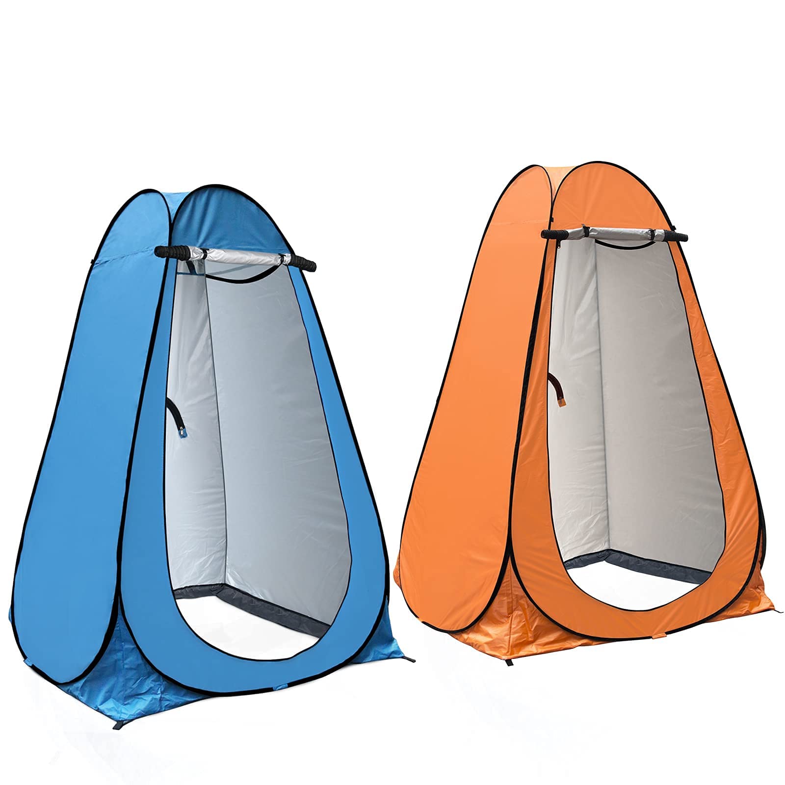 anngrowy Shower Tent Pop Up Privacy Tent Portable Outdoor Camping Bathroom Toilet Tent Changing Dressing Room Privacy Shelters Room for Hiking and Beach Sun Shelter Picnic FishingâWaterproof 2 Colors