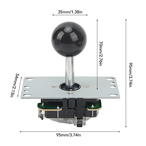 Arcade Controller Kit, Plug and Play Arcade Joysticks Part Dustproof Washers for Arcade Games(Black)