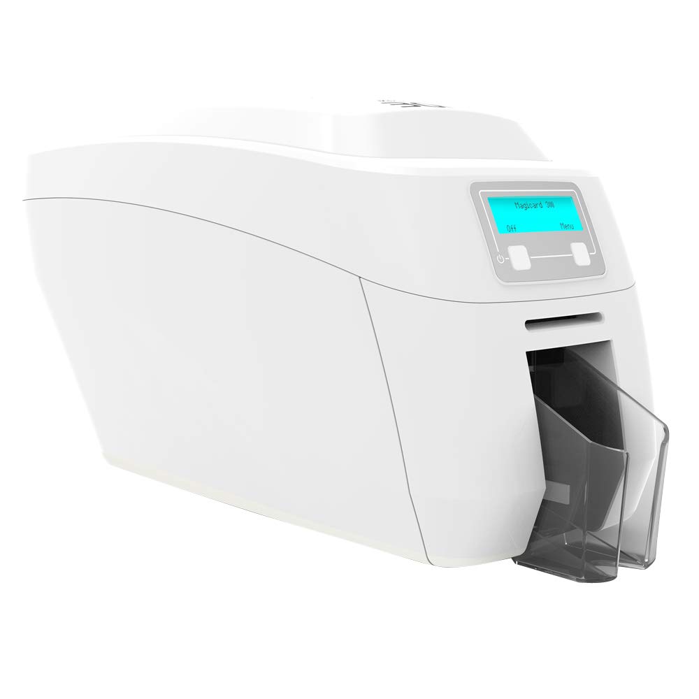 AlphaCard Magicard 300 ID Card Printer System w/ 300 Print YMCKO Ribbon, 300 Premium PVC Cards ID Suite Software (PC) (Single Sided, PVC Cards w/Mag Strip)