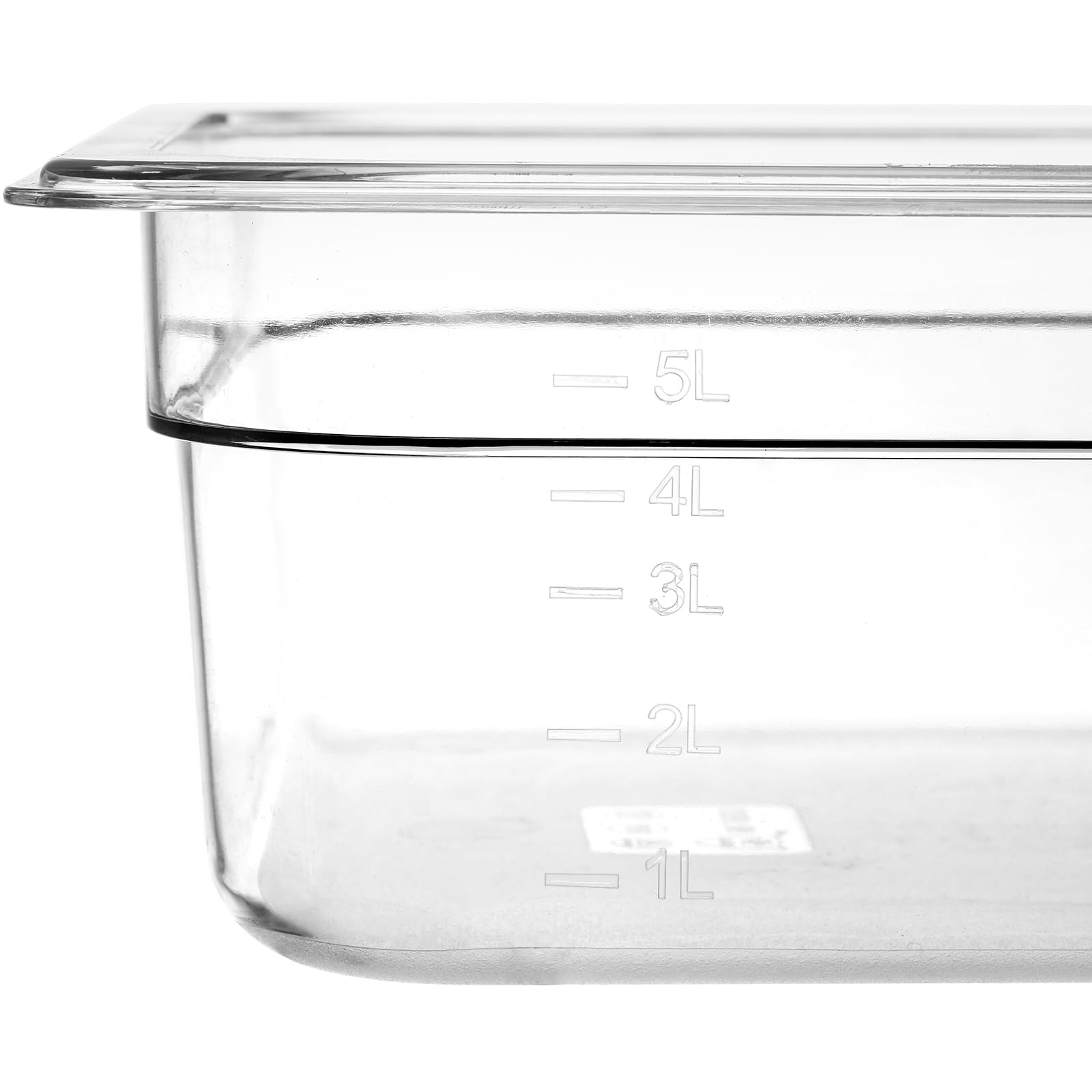 Bekith 2 Pack Clear Polycarbonate Food Pans with Lids, Half Size 4 Inch Deep, Stackable Plastic Food Pans for Commercial Kitchen Restaurant Food Prep, Freezer-Safe