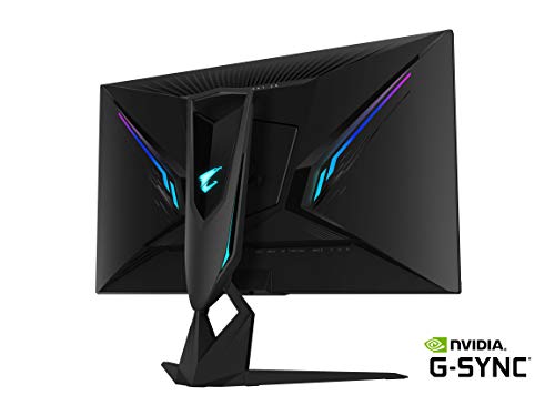 AORUS FI27Q 27" 165Hz 1440P NVIDIA G-SYNC Compatible IPS Gaming Monitor, Built-in ANC, 2k Display, 1 ms Response Time, HDR, 95% DCI-P3, 1x Display Port 1.2, 2x HDMI 2.0, 2x USB 3.0