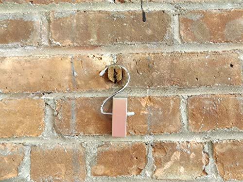 NAHANCO 610EC-50 Boot Clip Hanger, Brushed Chrome, Metal Clip, 4.5” (Pack of 50)