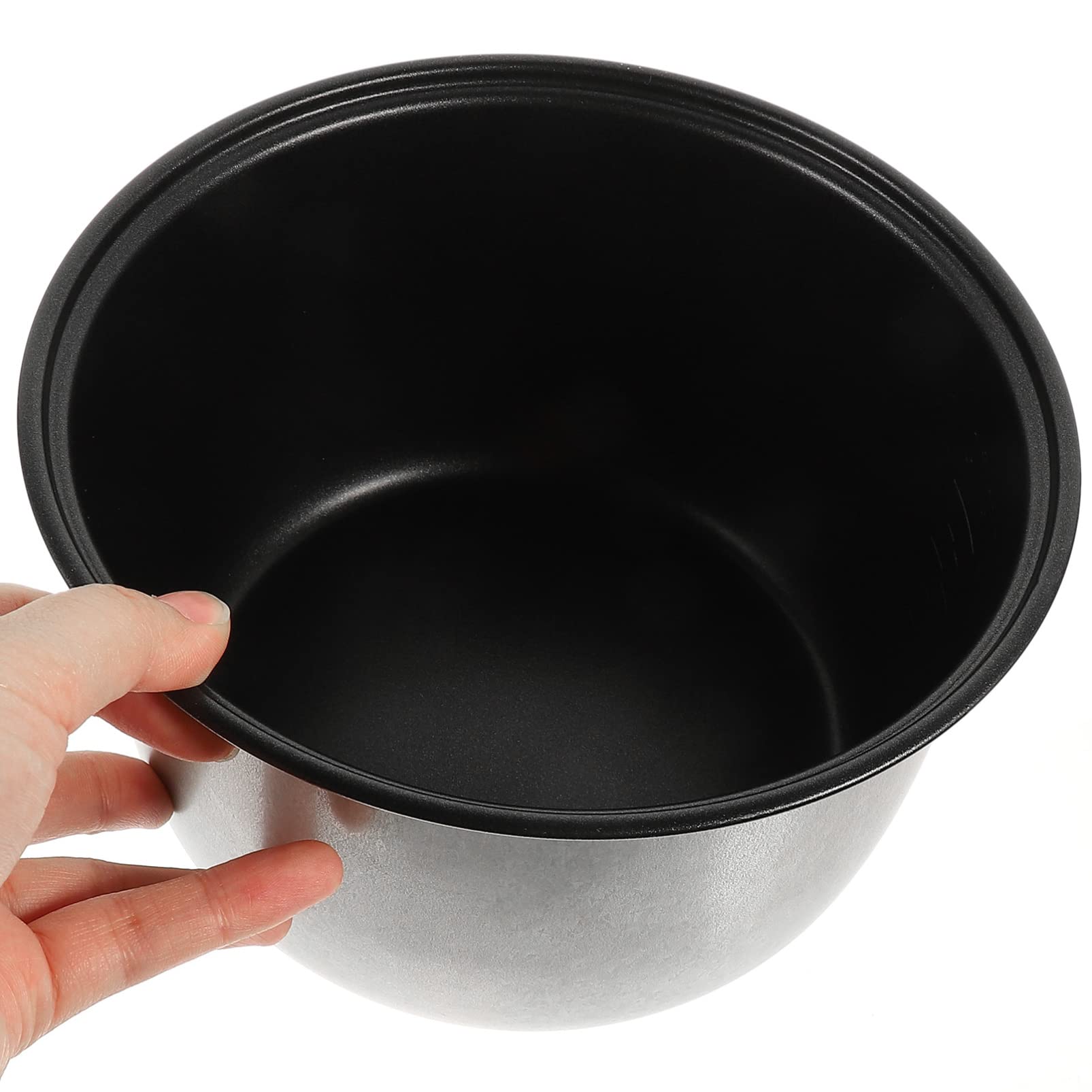 Angoily Rice Cooker Small Rice Container 1 Set Rice Cooker Inner Pot Pressure Cooker Replacement Liner Non-sticks Baking Pot Mixing Bowl for Kitchen Restaurant 2L Rice Cooker Small Rice Container