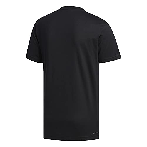 adidas mens Designed 2 Move Logo Tee Black/White Medium