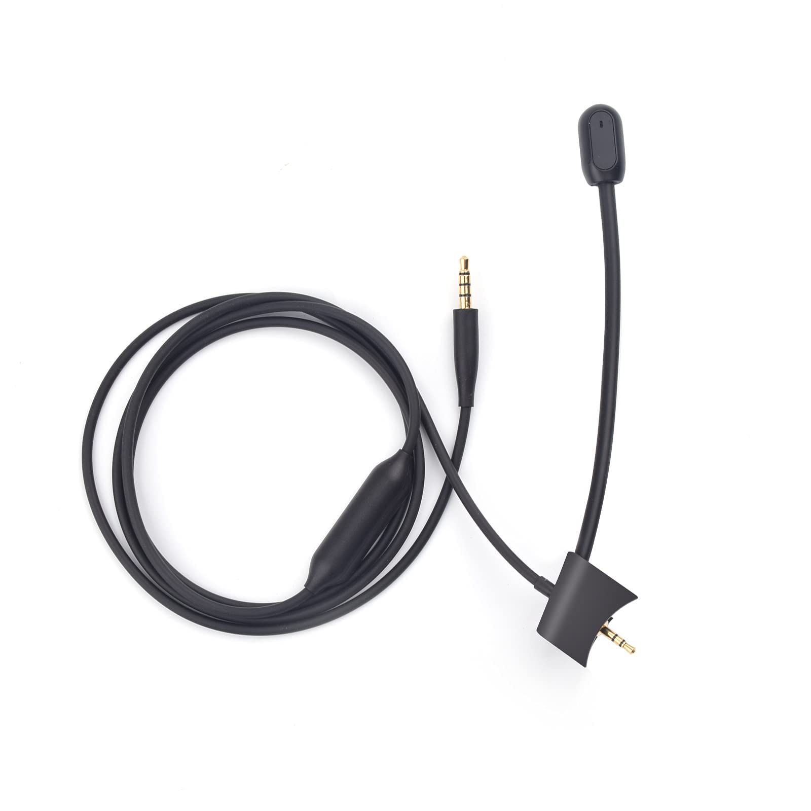 Gneinour QC35 Boom Microphone Compatible with Bose QuietComfort 35 II (QC35 II) & QuietComfort 35 (QC35) Headphones, Boom Microphone Cable with Mute Switch for PS4, PS5, Xbox One, PC, 4ft
