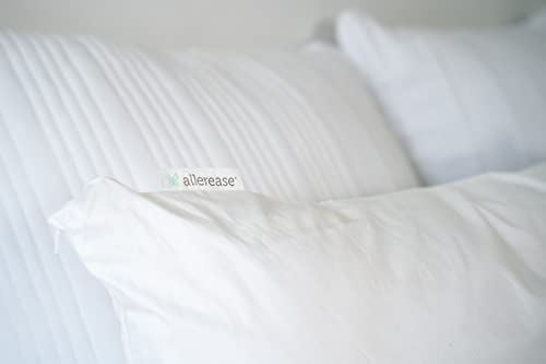 AllerEase 100% Breathable Cotton Pillow Protector for Sleeping, King 36" x 20" (Pack of 1) 2 Count