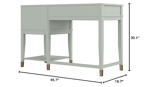 CosmoLiving by Cosmopolitan Westerleigh Lift-Top Computer Desk, Pale Green