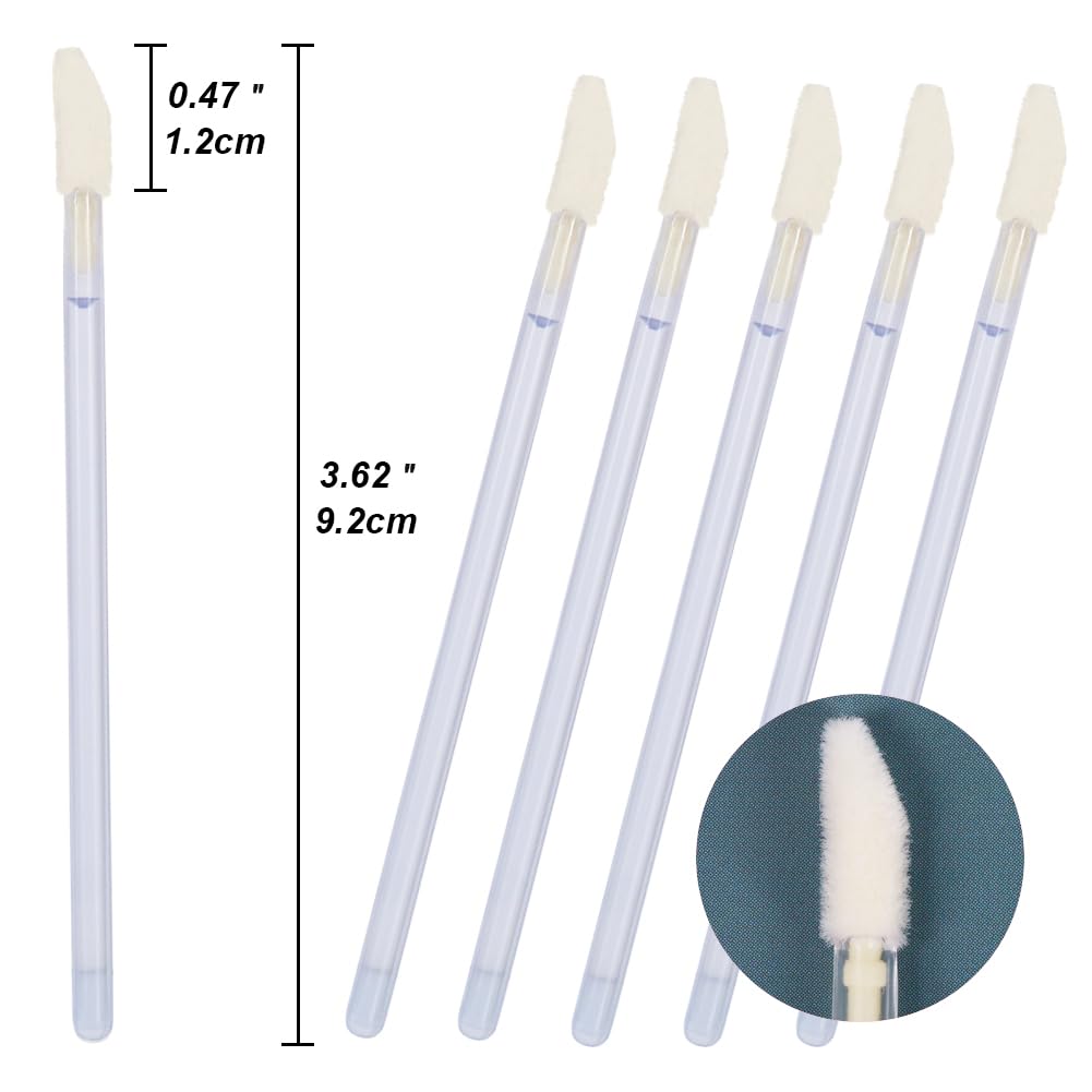 Shintop Disposable MakeUp Lip Brush Lipstick Gloss Wands Applicator Perfect Make Up Tool (100pcs clear)