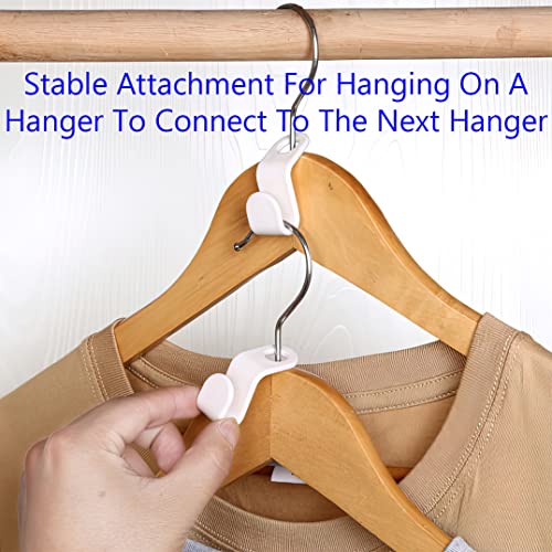 Clothes Hanger Connector Hooks 60 Pcs Hangers Space Saving Closet Hanger Plastic Hooks for Family or Clothing Shop Organizer Hangers Accessory