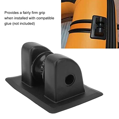 Astibym Kayak Anchor Row Roller, Sturdy Easy to Install Small Professional Inflatable Boat Anchor Holder PVC for Raft for Kayak(Black)