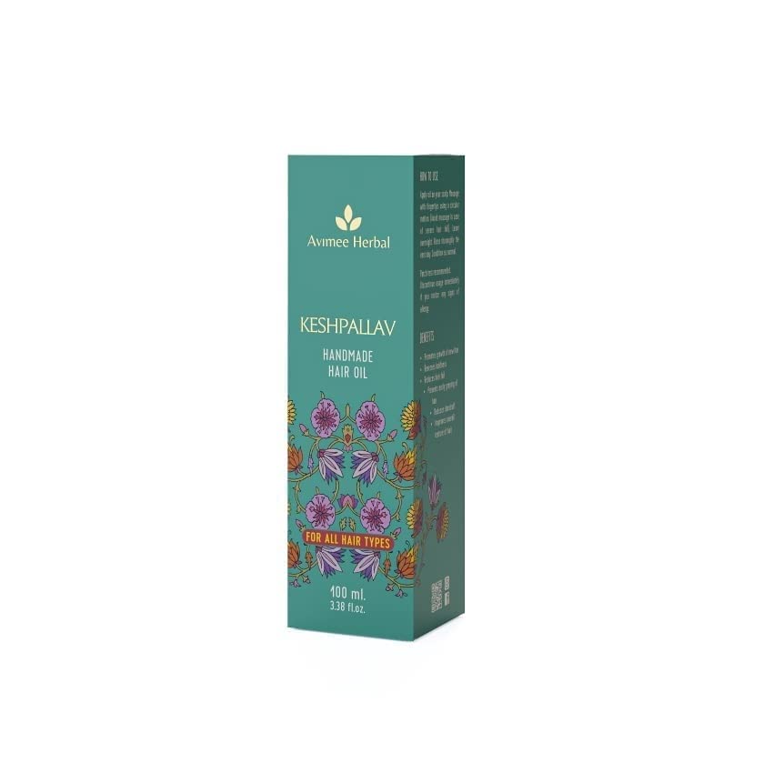 AVIMEE HERBAL Keshpallav Hair Oil for Men and Women | Reduces Hair fall & dandruff | Promotes Hair Growth [100 ML]