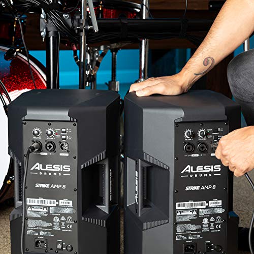 Alesis Strike Amp 8 - 2000-Watt Drum Amplifier Speaker for Electronic Drum Sets With 8-Inch Woofer, Contour EQ and Ground Lift Switch
