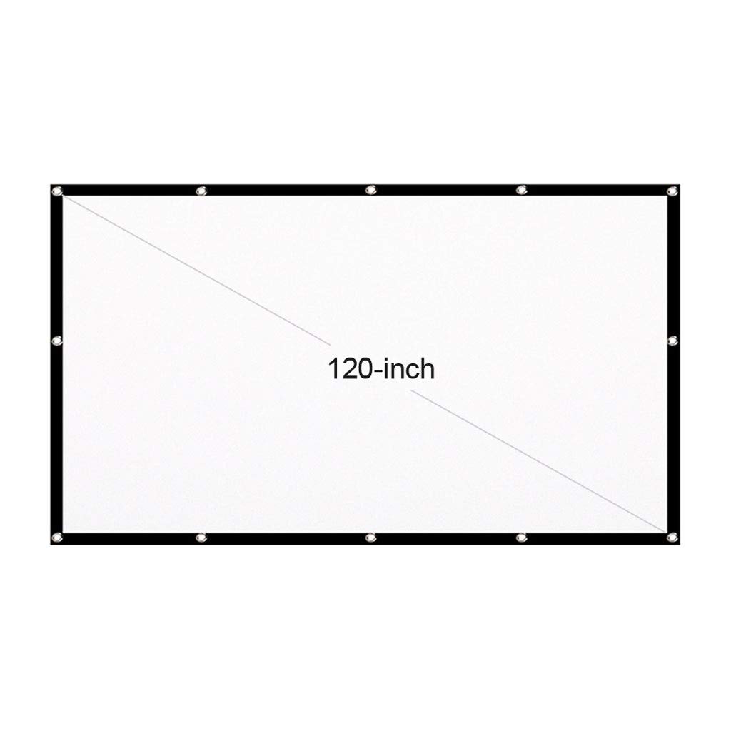 APAINI 100-inch/120-inch Portable Projector Screen 16:9 Projection Screen Foldable Thick Durable for Outdoor Home Theater (Size : 120 inch)