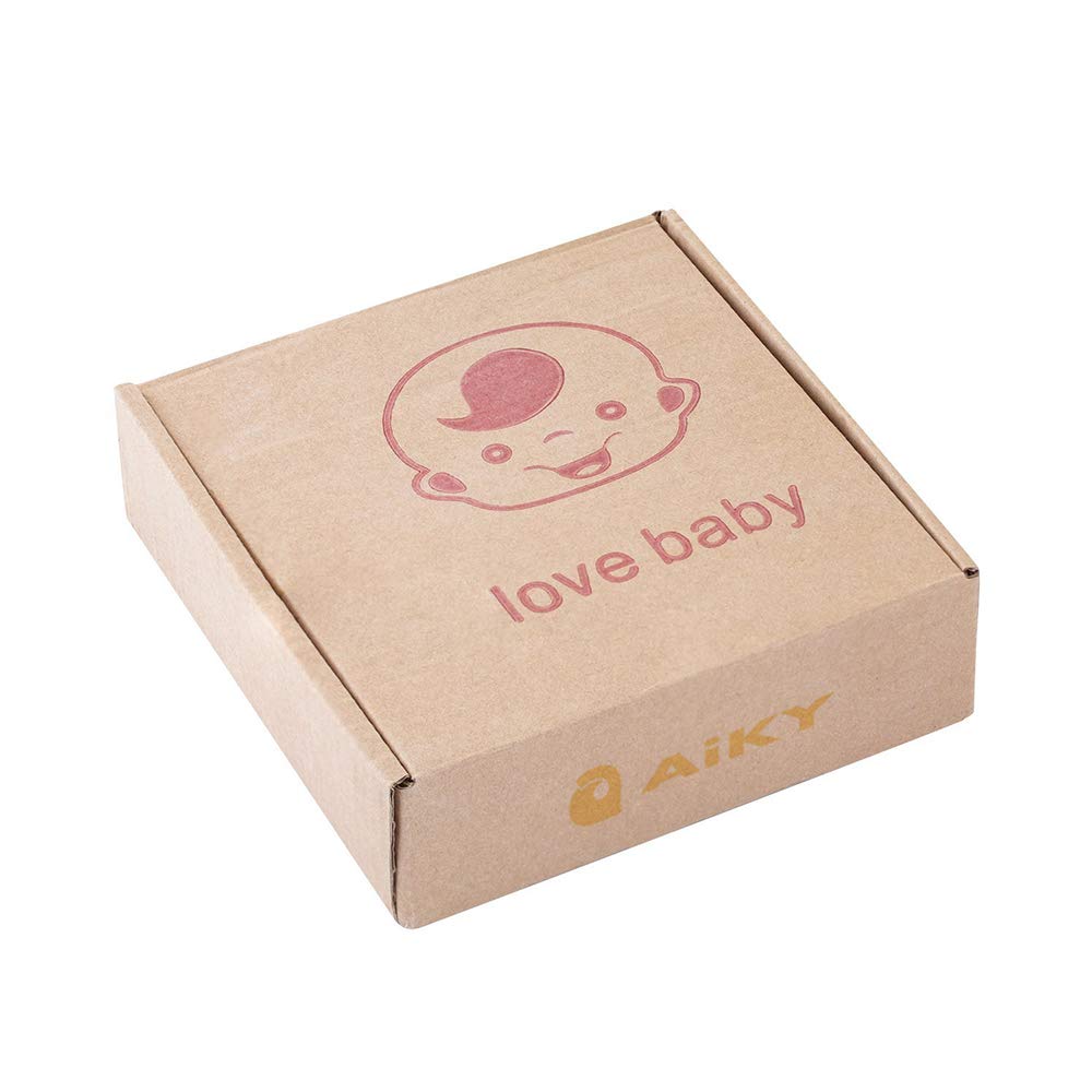 Aiky Wooden Baby Tooth Fairy Box Teeth Holder For Kids Lost Teeth Keepsake Save Collection (Boy)