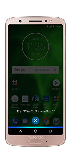 Moto G6 with Alexa Hands-Free β 32 GB β Unlocked (AT&T/Sprint/T-Mobile/Verizon) β Oyster Blush - Prime Exclusive Phone