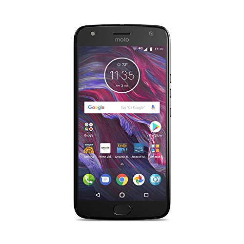Moto X (4th Generation) - with hands-free Amazon Alexa – 32 GB - Unlocked – Super Black - Prime Exclusive - with Lockscreen Offers & Ads