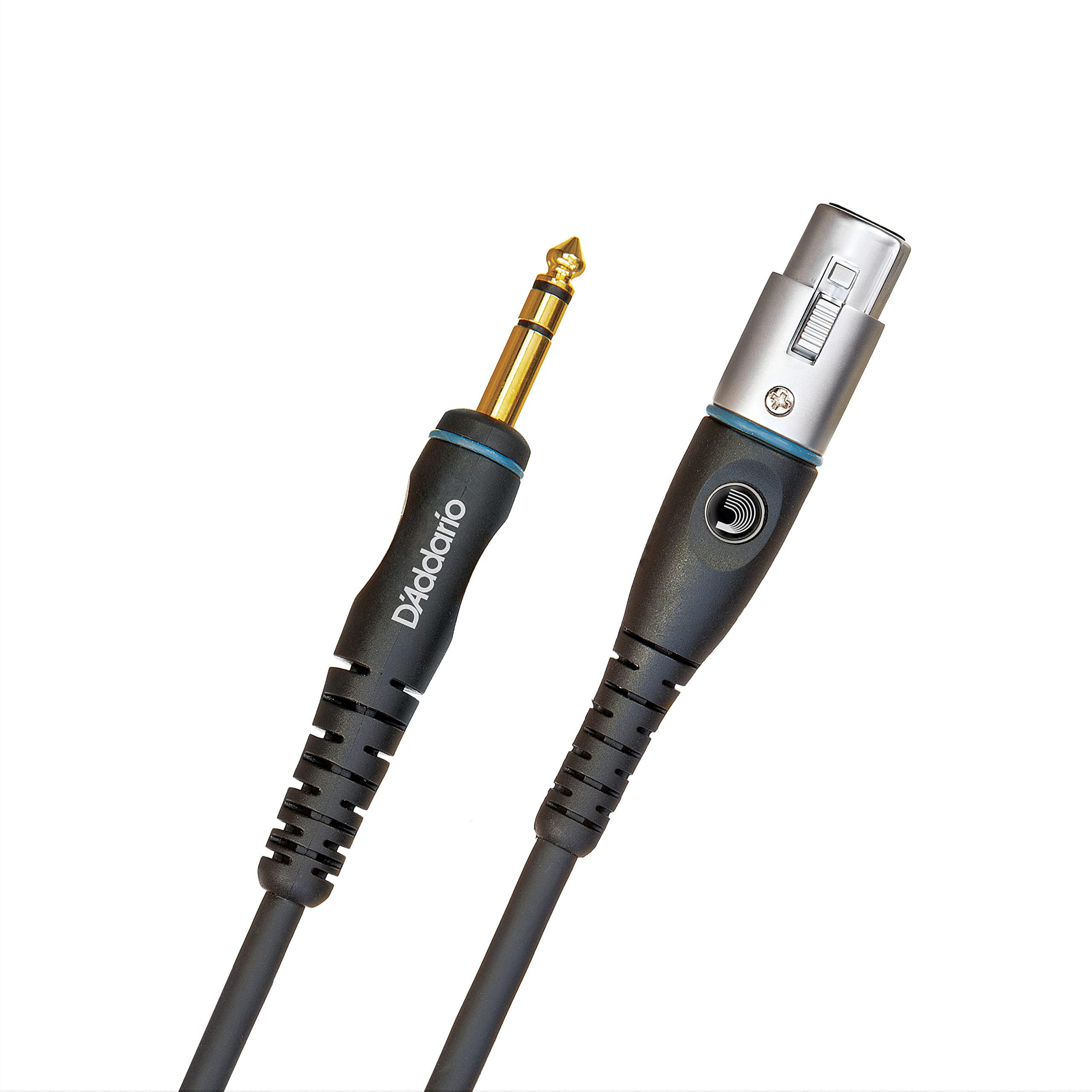 D'Addario Accessories Microphone Cable - XLR Microphone Cable - XLR Female to 1/4 Inch Male Plugs - Gold Plated - Shielded for Noise Reduction - Custom Series/3.05 Meters - 1 Pack