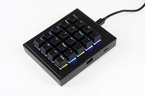 Max keyboard Falcon-20 Programmable Macropad Mechanical Keyboard, Backlit Multicolor LED, Cherry MX RGB Switch (Cherry MX RGB Brown)