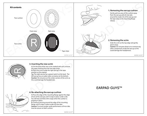 Replacement Ear Pads for Bose QC25 Compatible Replacement Ear Pads with QC25 - Compatible with QC25 QC35 QC2 QC15 Ae2 Ae2i Ae2w SoundTrue & SoundLink Ear Cushion [Black]