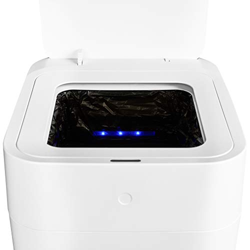 TOWNEW Smart Trash Can,4.1 Gallon Automatic Garbage Bin with Self-Sealing and Self-Changing,Motion Sense Activated Trashcan for Kitchen Bathroom Office,Large