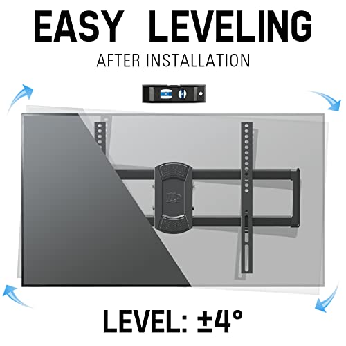 Mounting Dream Full Motion TV Mount for 42-75 inch TVs, TV Wall Mount Bracket with Dual Articulating Arms, Fits 12β / 16β Wood Studs with VESA 600x400mm up to 100lbs
