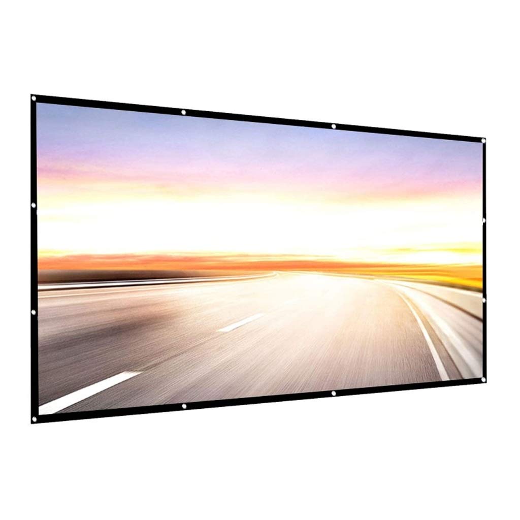 APAINI Projector Screen 150 inch 16:9 Foldable Anti-Crease Portable Projection Movies Screen for Home Theater Outdoor Indoor Support Double Sided Projection