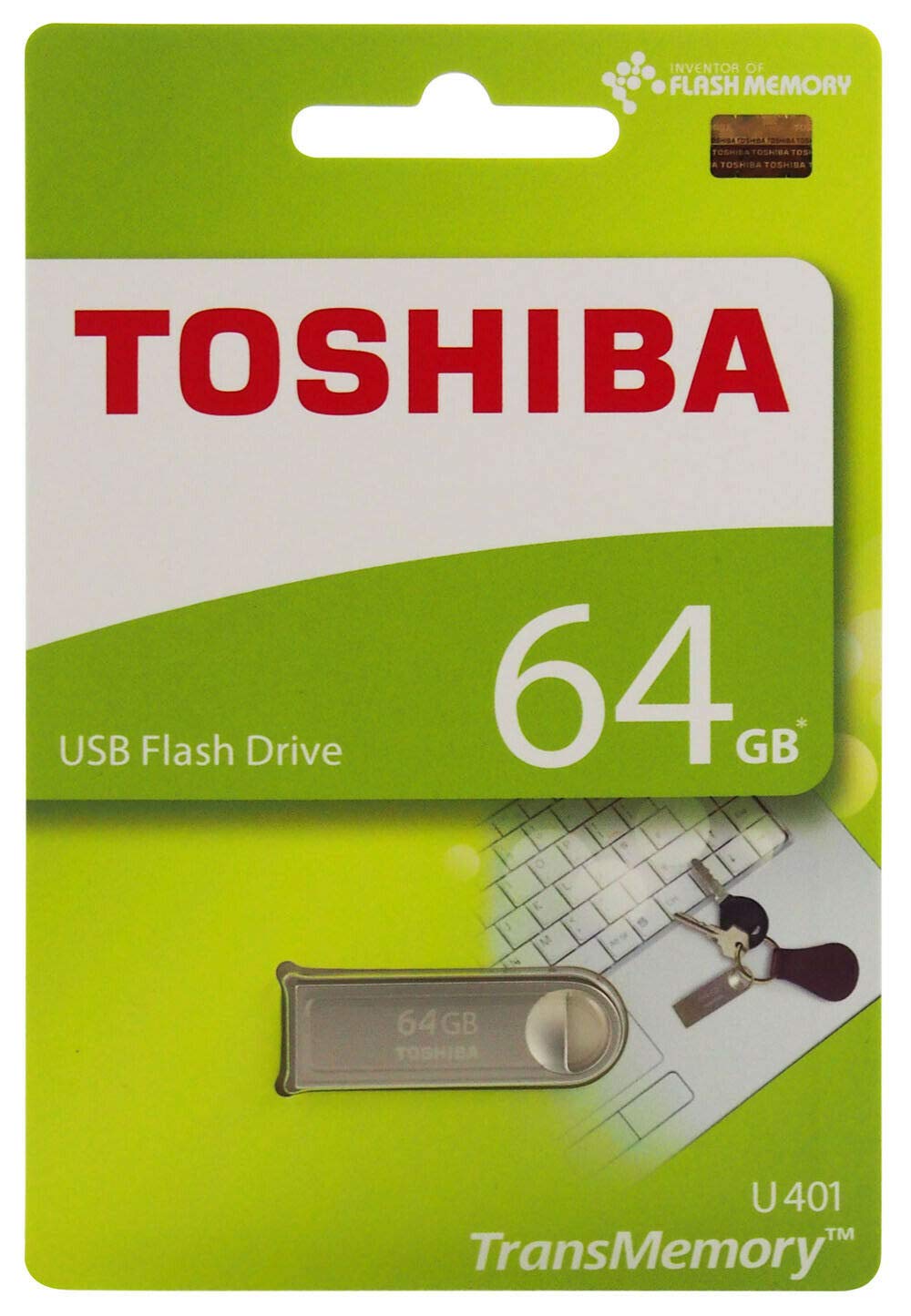 Toshiba 64GB USB 2.0 Flash Disk TransMemory U401 USB2.0 Flash Drive Metal USB Stick ( THN-U401S0640A4 )