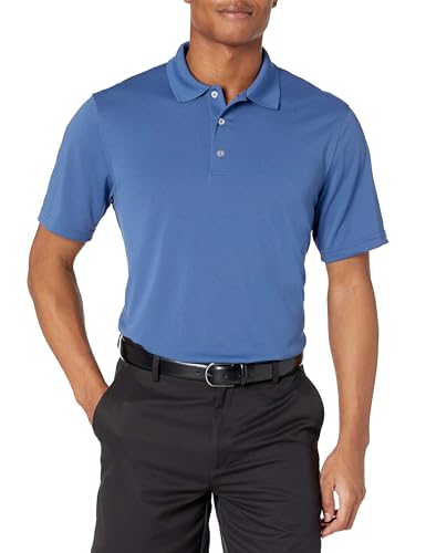 Amazon Essentials Men's Regular-Fit Quick-Dry Golf Polo Shirt - Discontinued Colors, Blue, X-Large