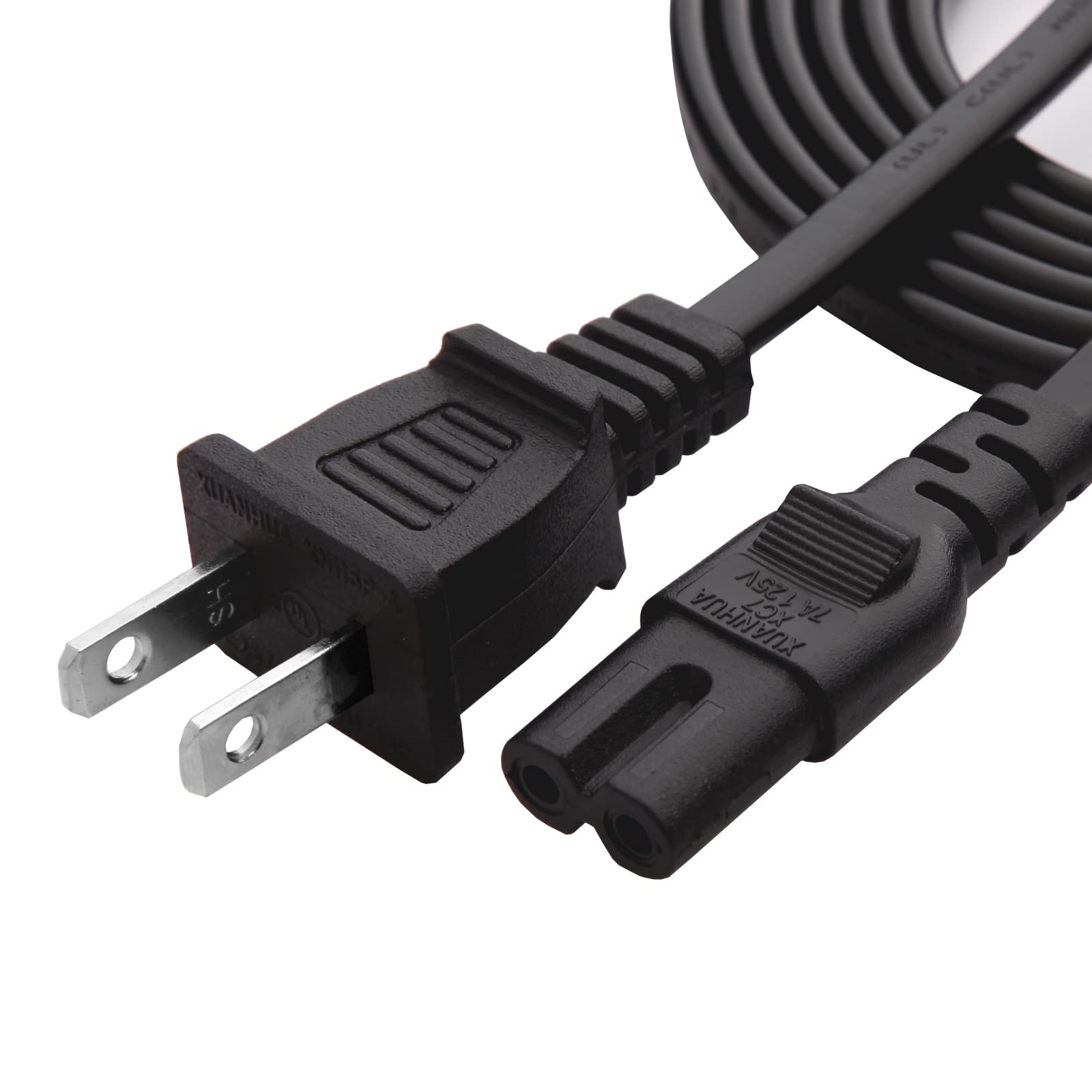 AC Power Cord Cable for Xbox One S,Xbox One X,Xbox Series X/S,Sony PS3,PS4,PS5,Samsung LG Sony TV