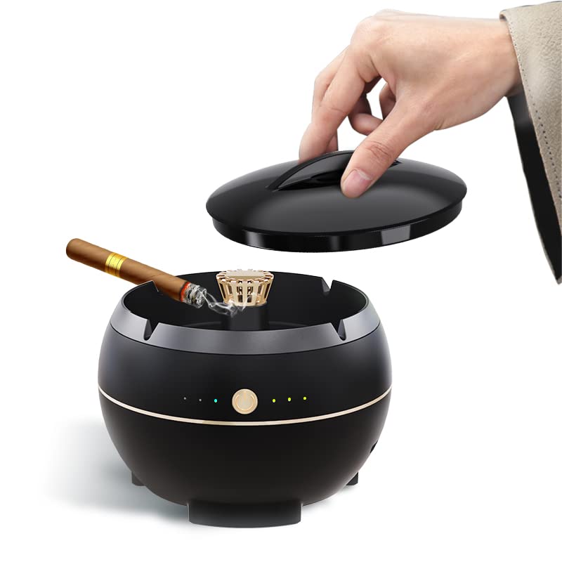 BAIRUTONG 2 in 1 smokeless ashtray,best gift for smokers,Rechargeable smokeless ashtray suitable for home, office, club etc(Plastic ashtray)