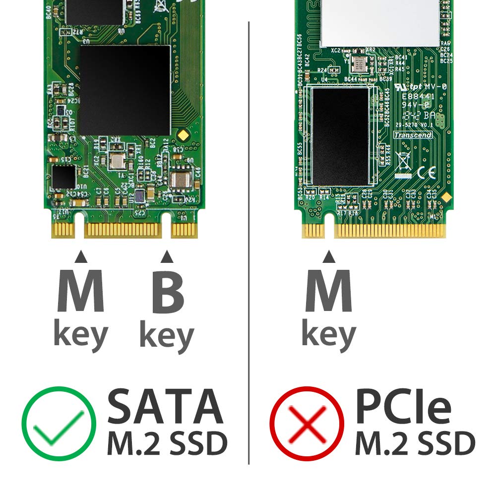 Transcend M.2 2242/USB3.1 Upgrade Kit, Silver