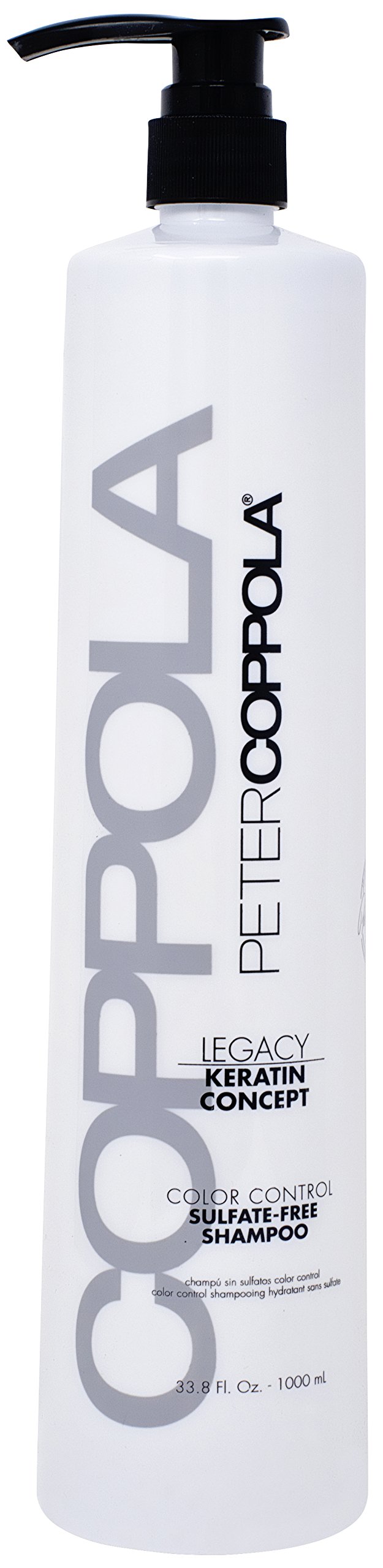PETER COPPOLA Color Control Sulfate Free Shampoo ā Gentle Cleansing, Color Safe Shampoo, Long Lasting Color Vibrancy For Keratin Smooth, Color-Treated Hair (33.8 Fl Oz)