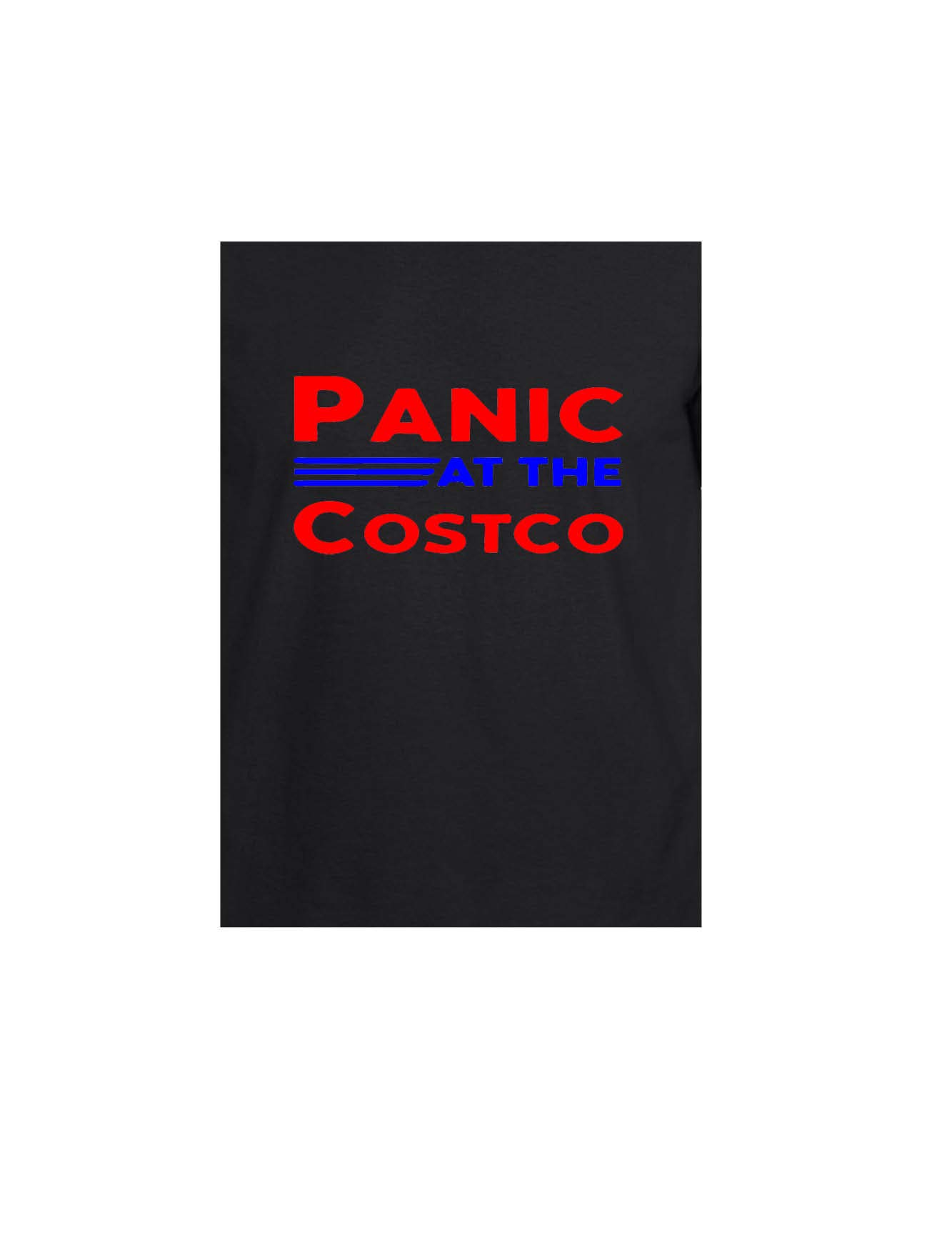 ALLNTRENDS Men's T Shirt Panic At The Costco Funny Toilet Paper Tee Germs Tshirt (M, White)