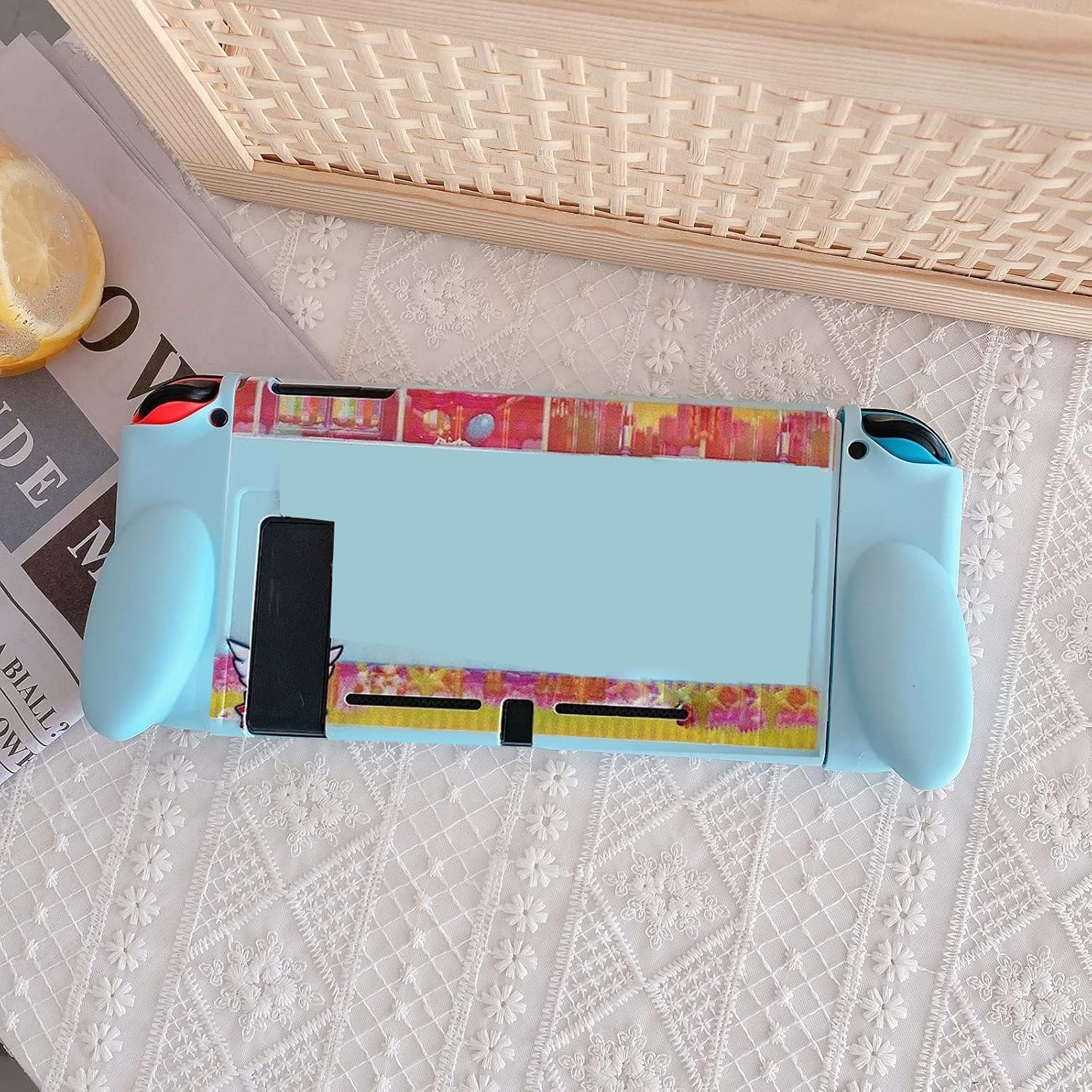 Protective Case for Switch, Cartoons Anime Cute Soft TPU Case Cover for Handheld Video Game Controller for Nintendo Switch - (Hedgehog)