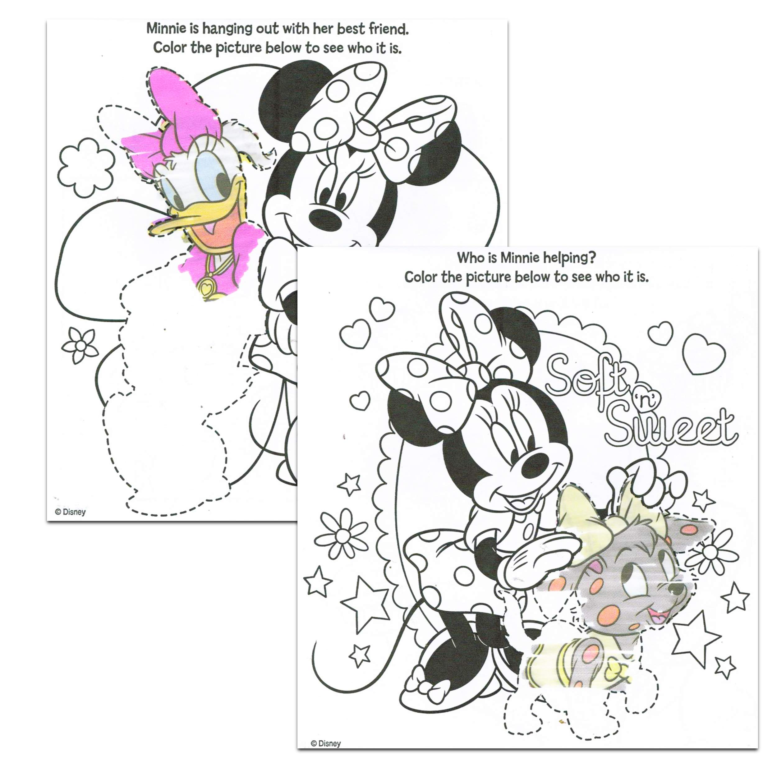Disney Minnie Mouse and Mickey Mouse Imagine Ink Coloring Book Set for Girls Boys ~ 12 Pack No Mess Coloring Books with Minnie Stickers (Minnie Mouse Mickey Mouse Party Favors Bundle)
