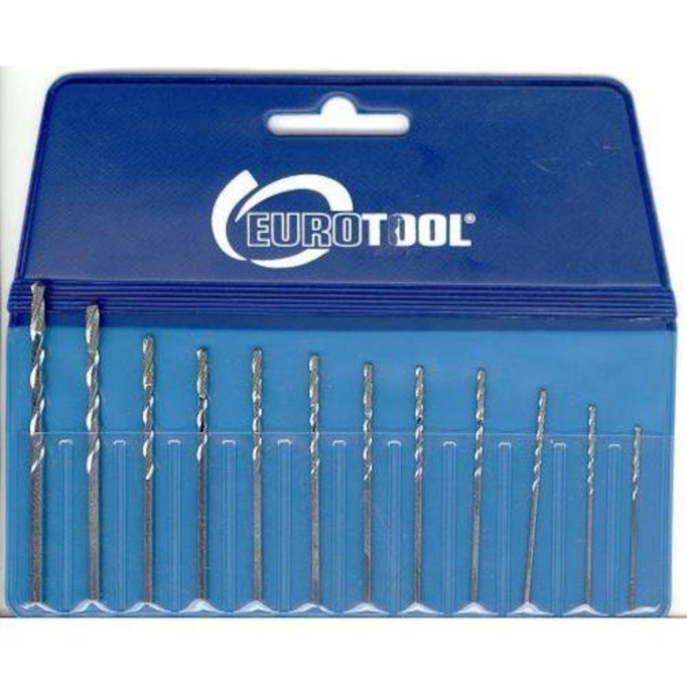 Diamond Coated Swiss Euro Tool 12pc Drill Bit Lapidary