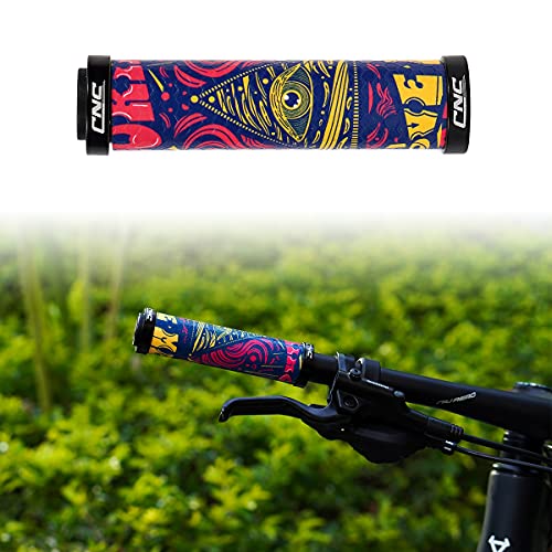 CNC Bike Handlebar Grips,MTB Silicone Grips, Gel Grips for Mountain Bike/BMX/Bicycle.